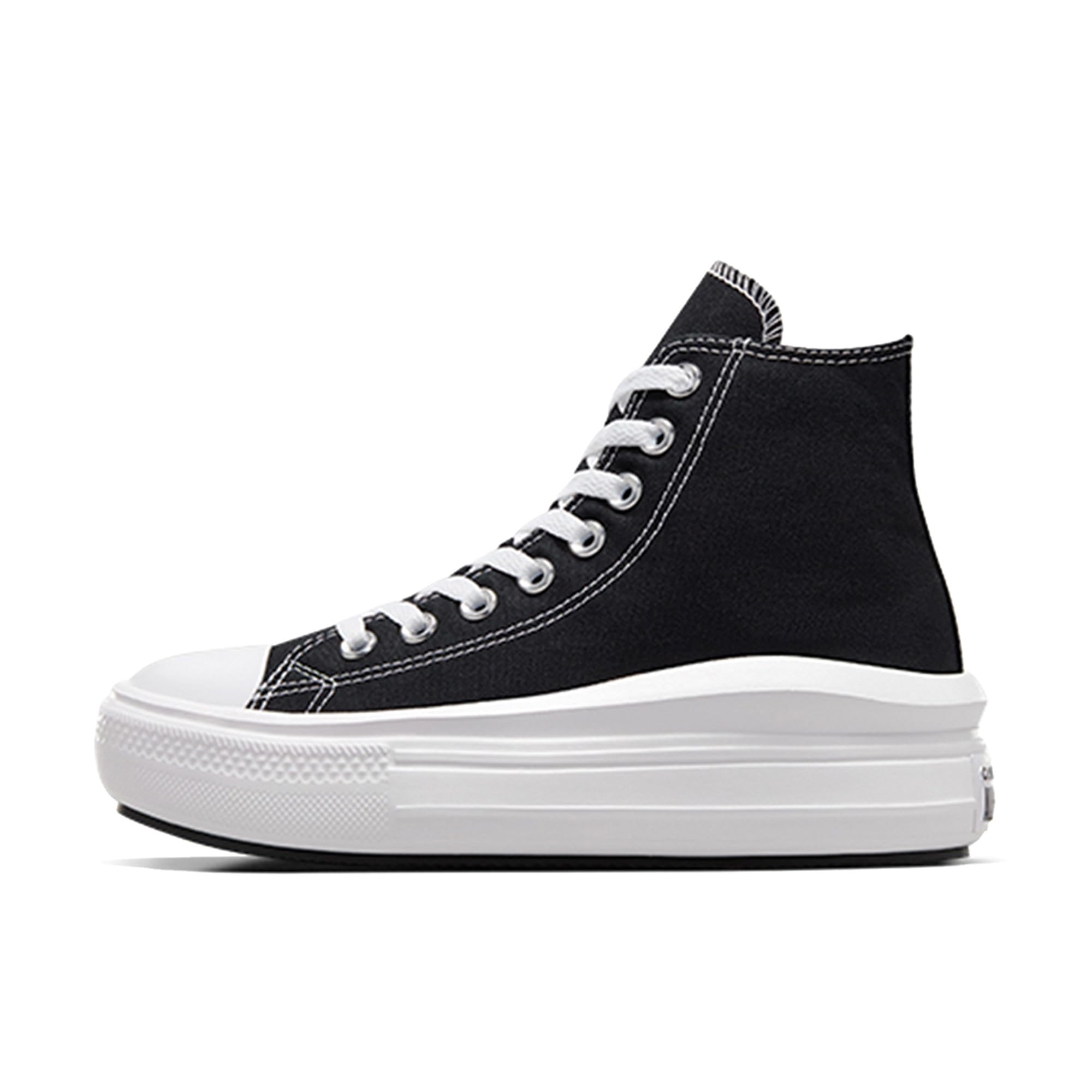 Converse Women's Chuck Taylor All Star High Platform CTAS, Black/Natural Ivory/White, 8