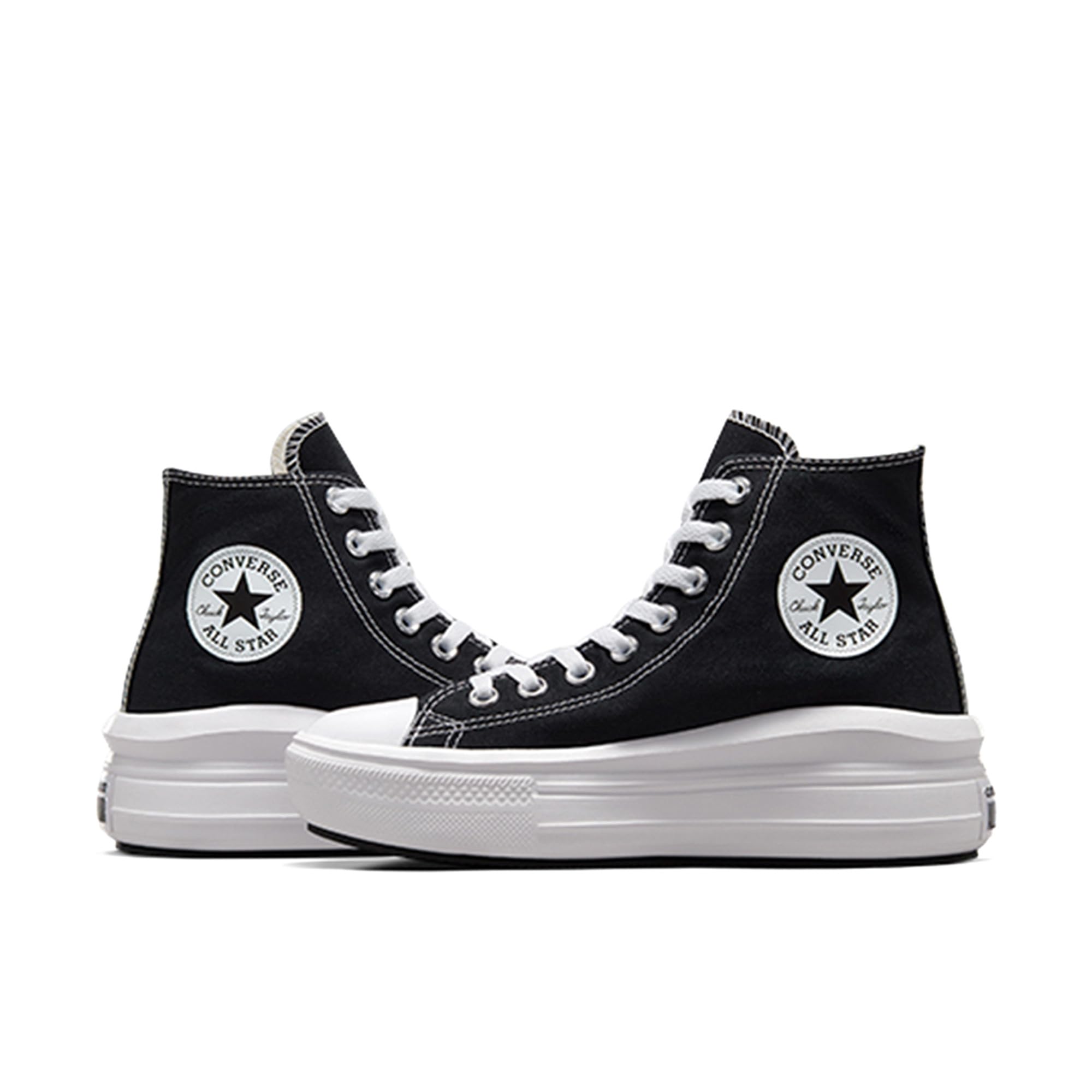 Converse Women's Chuck Taylor All Star High Platform CTAS, Black/Natural Ivory/White, 8