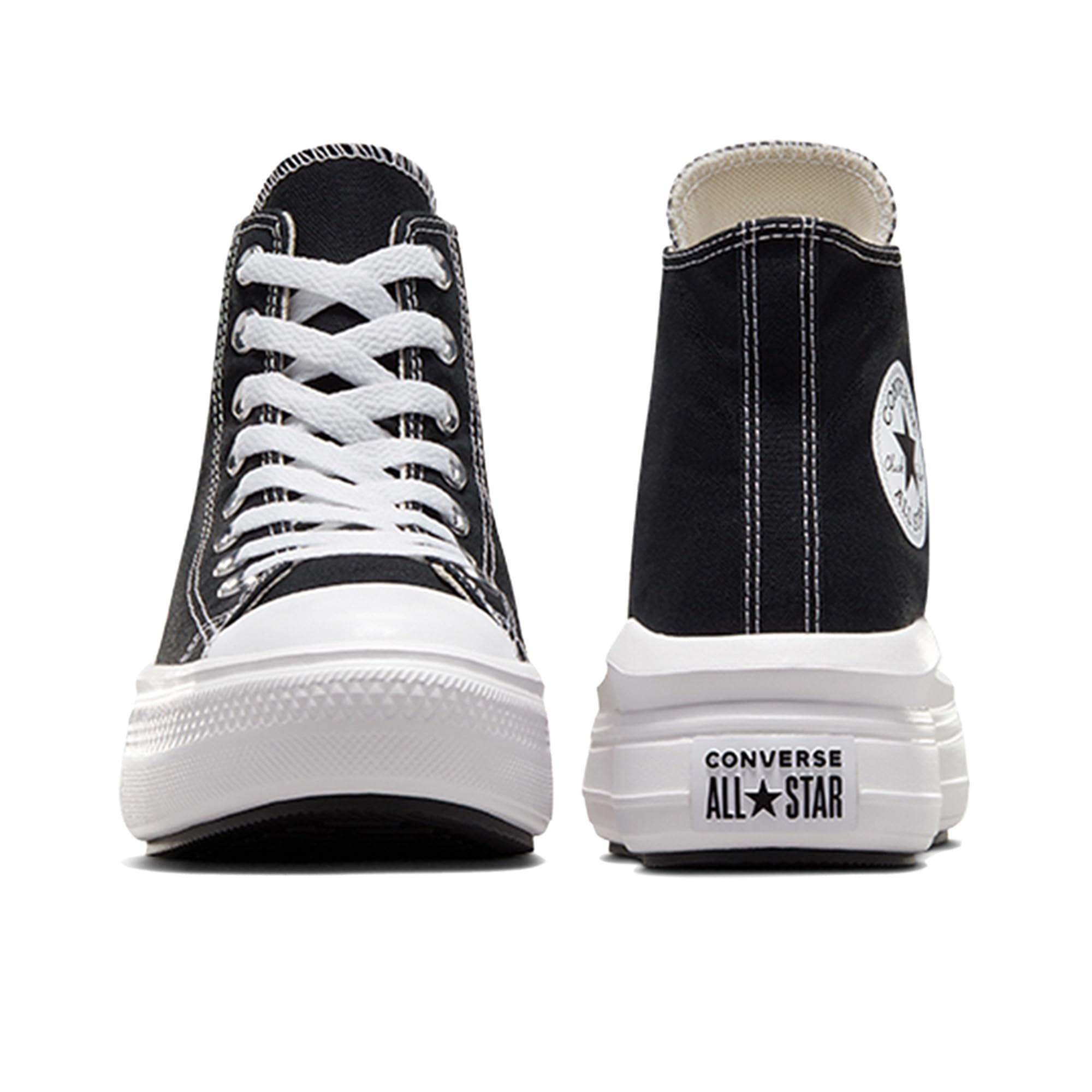 Converse Women's Chuck Taylor All Star High Platform CTAS, Black/Natural Ivory/White, 8