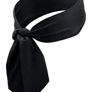 NIKE Dri-Fit Fury Sweat-Wicking Head Tie - Unisex (BLACK)