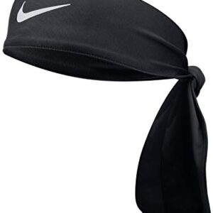 NIKE Dri-Fit Fury Sweat-Wicking Head Tie - Unisex (BLACK)