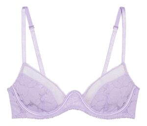 savage x fenty, women's, missy floral glow unlined lace bra, purple stone lavender, 36c