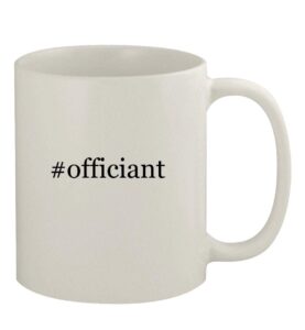 knick knack gifts #officiant - 11oz ceramic white coffee mug, white