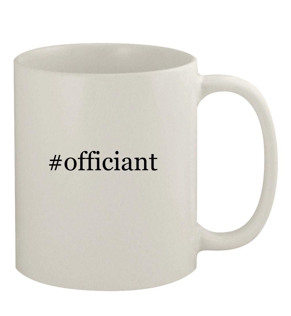 Knick Knack Gifts #officiant - 11oz Ceramic White Coffee Mug, White