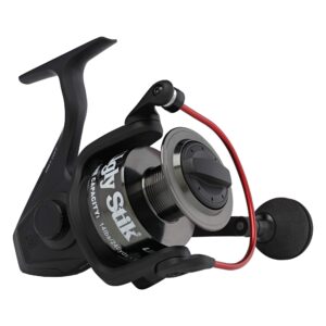 ugly stik ugly tuff spinning spinning reel, size 60, 5 stainless steel ball bearing system, oil felt front drag drag, max of 24lb | 10.8kg,black