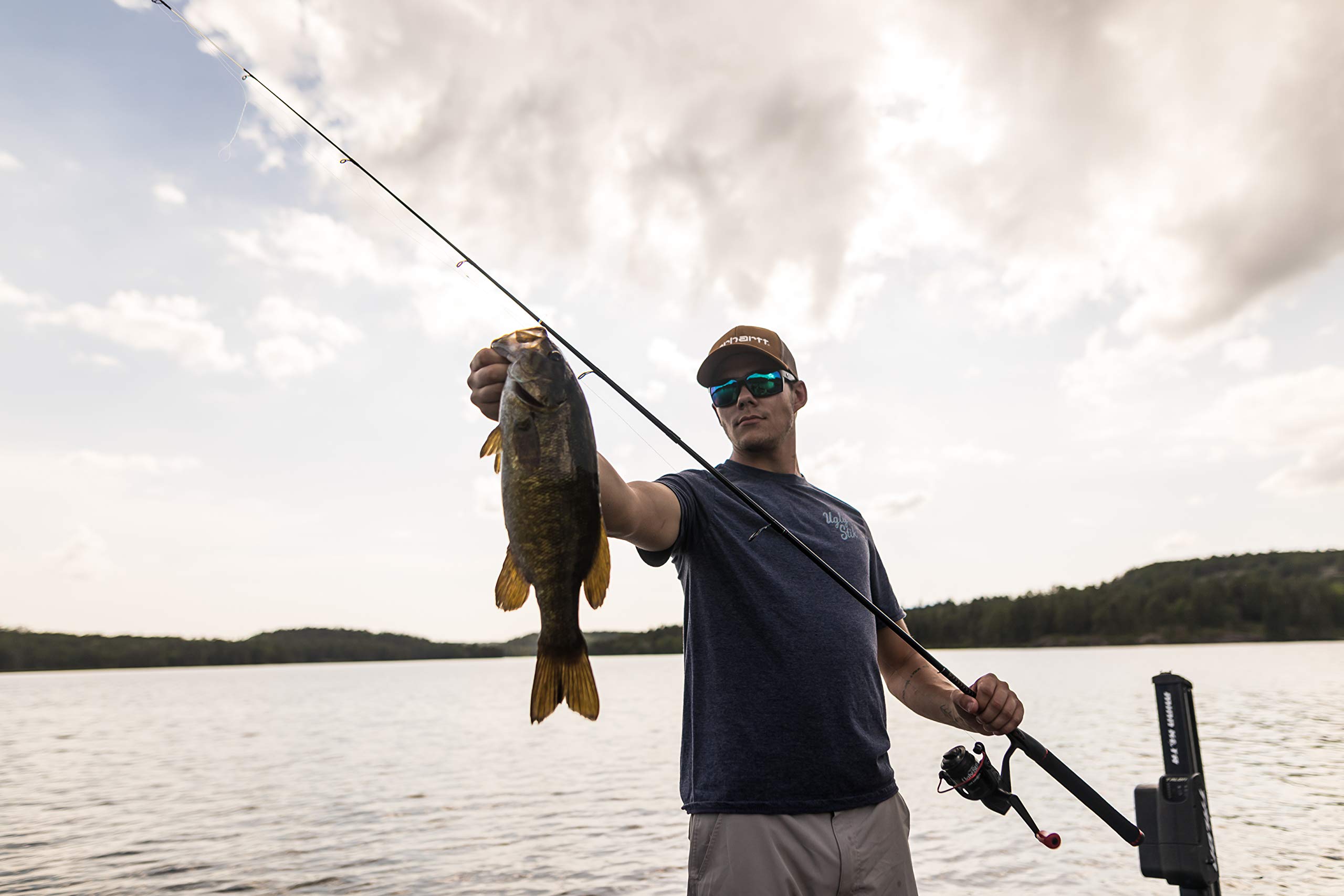 Ugly Stik Ugly Tuff Spinning Spinning Reel, Size 60, 5 Stainless Steel Ball Bearing System, Oil Felt Front Drag Drag, Max of 24lb | 10.8kg,Black