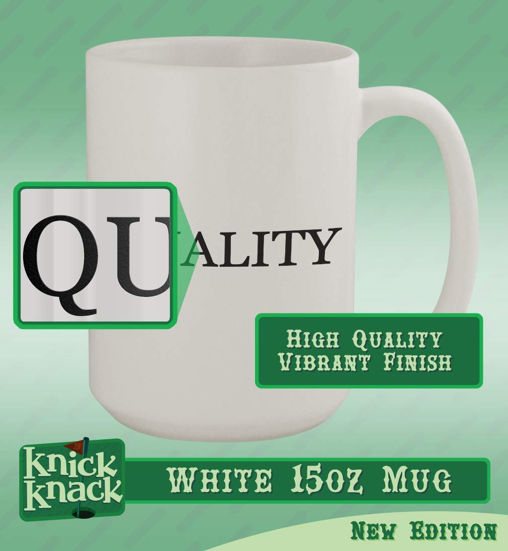 Knick Knack Gifts #officiant - 15oz Ceramic White Coffee Mug, White