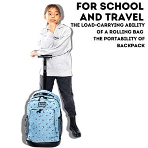 J World New York Kids' Sunny Rolling Backpack Adults, Base Ball, One Size,17 X 11.5X 5.5" (H X W X D)"