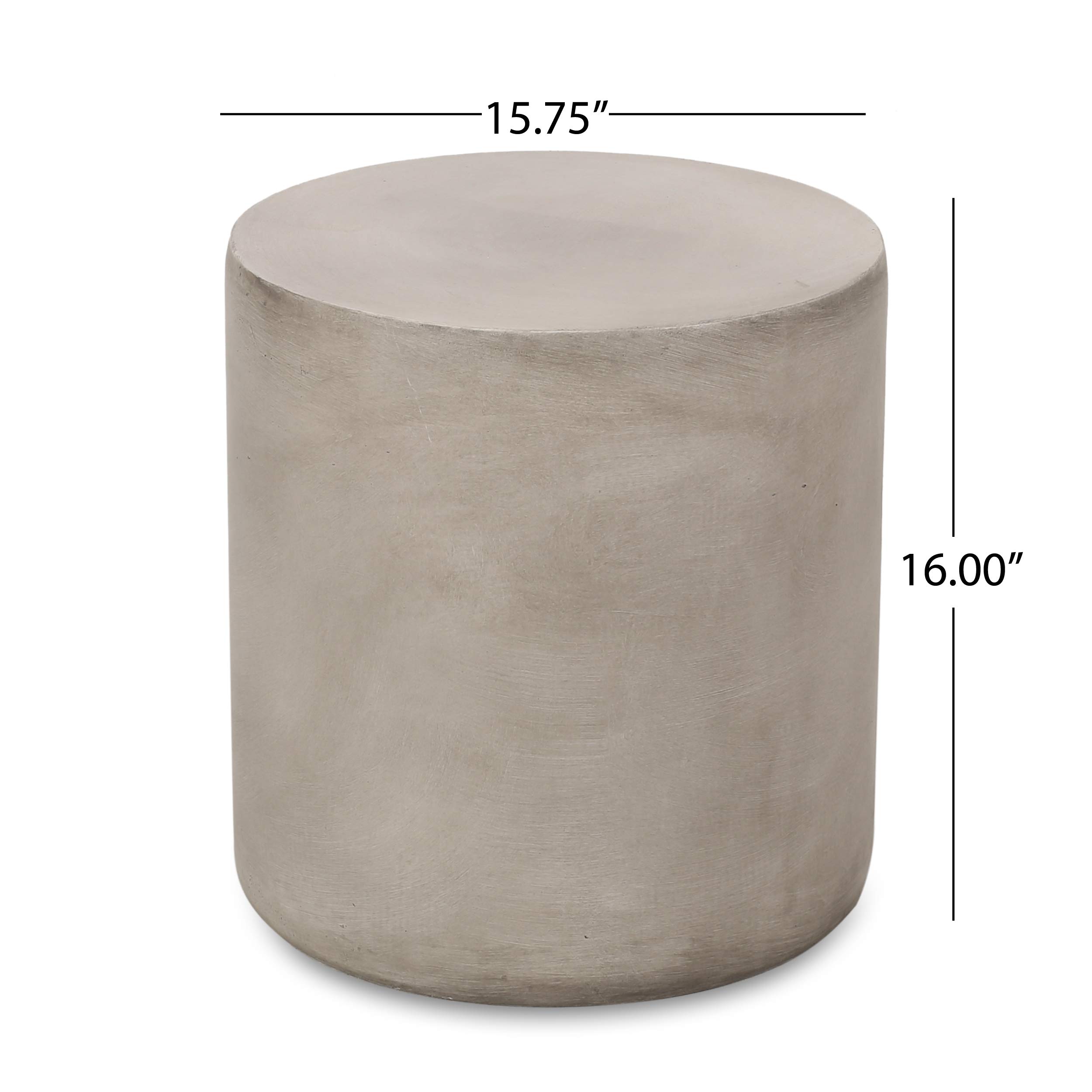 Christopher Knight Home 313406 Side Table, Light Gray