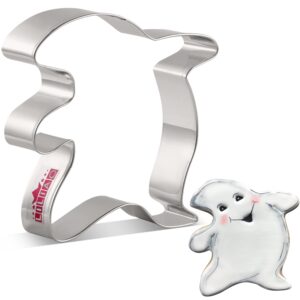 liliao halloween ghost cookie cutter - 3.6 x 3.7 inchess - stainless steel - by janka