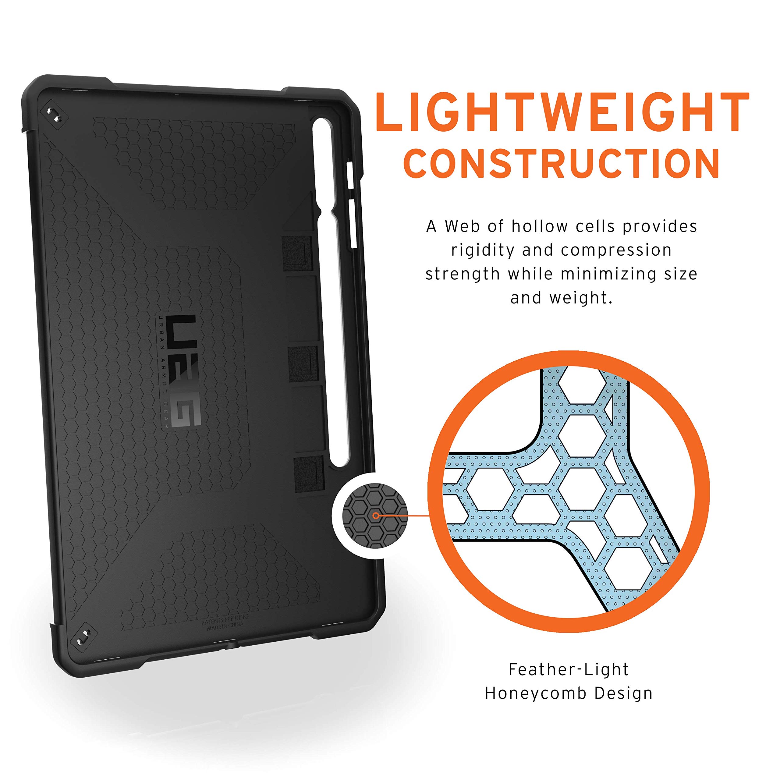 URBAN ARMOR GEAR UAG Designed for Samsung Galaxy Tab S7 Case, 11-inch, Metropolis Folio Slim Heavy-Duty Tough Multi-Viewing Angles Stand Military Drop Tested Rugged Protective Cover, Black