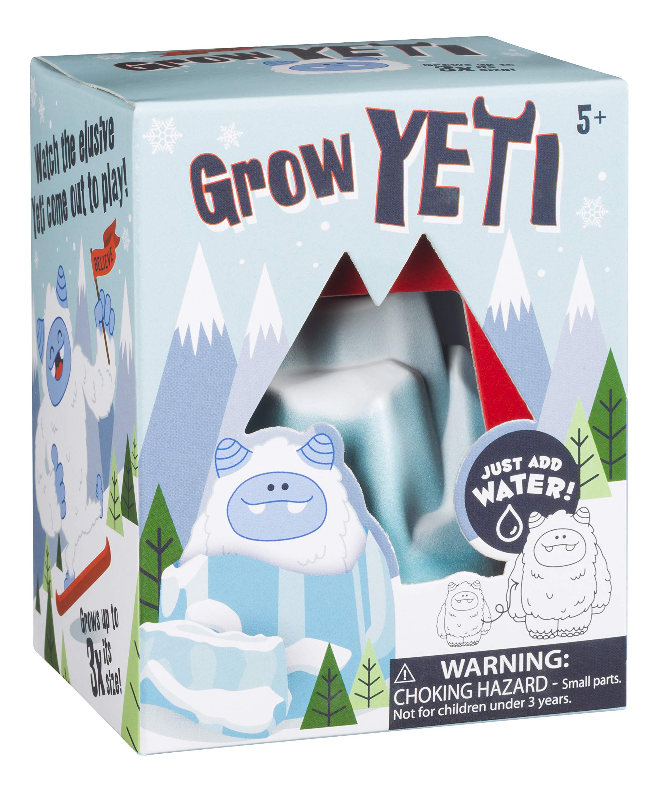 Toysmith Hatchin' Grow Yeti, Just Add Water, Fun DIY Kit, 6913 Small