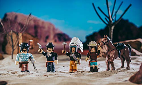 Roblox Action Collection - The Wild West Five Figure Pack [Includes Exclusive Virtual Item]