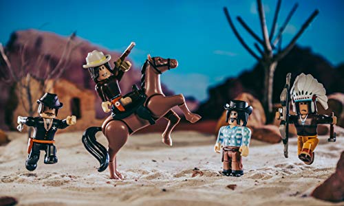 Roblox Action Collection - The Wild West Five Figure Pack [Includes Exclusive Virtual Item]