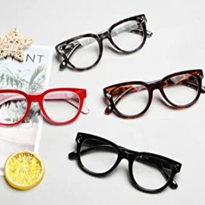 Eyekepper 4-packing Thick Sturdy Reading Glasses Women Stylish Large Readers