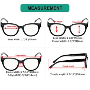 Eyekepper 4-packing Thick Sturdy Reading Glasses Women Stylish Large Readers