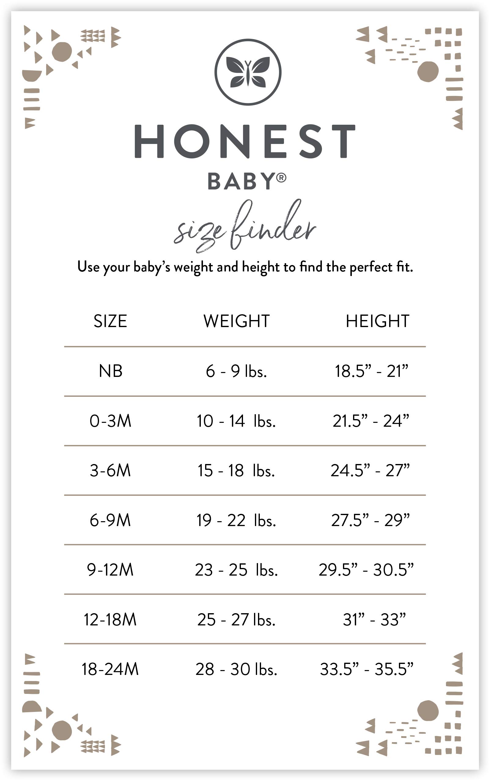 HonestBaby 10-Pack Short Sleeve Bodysuits One-Piece 100% Organic Cotton for Infant Baby Boys, Girls, Unisex, Rainbow Girl, 12 Months