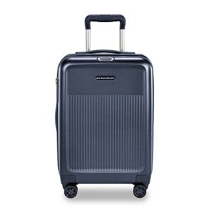 briggs & riley sympatico hardside international spinner luggage, matte navy, 21-inch carry-on