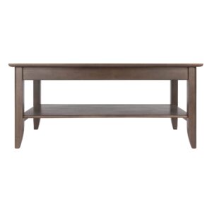 Winsome Wood Santino Coffee Table, 40 W, Oyster Gray