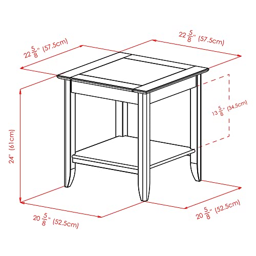 Winsome Wood Santino End Table, 22.64, Oyster Gray