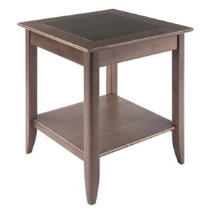 winsome wood santino end table, 22.64, oyster gray