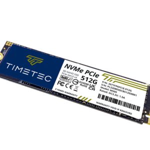 Timetec 512GB SSD NVMe PCIe Gen3x4 8Gb/s M.2 2280 3D NAND High Performance SLC Cache Read/Write Speed Up to 2,000/1,600 MB/s Internal Solid State Drive for PC Laptop and Desktop