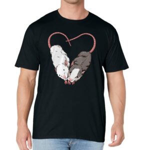 Funny Cute Small Rodent Pet Happy Heart Love Rat Lovers T-Shirt