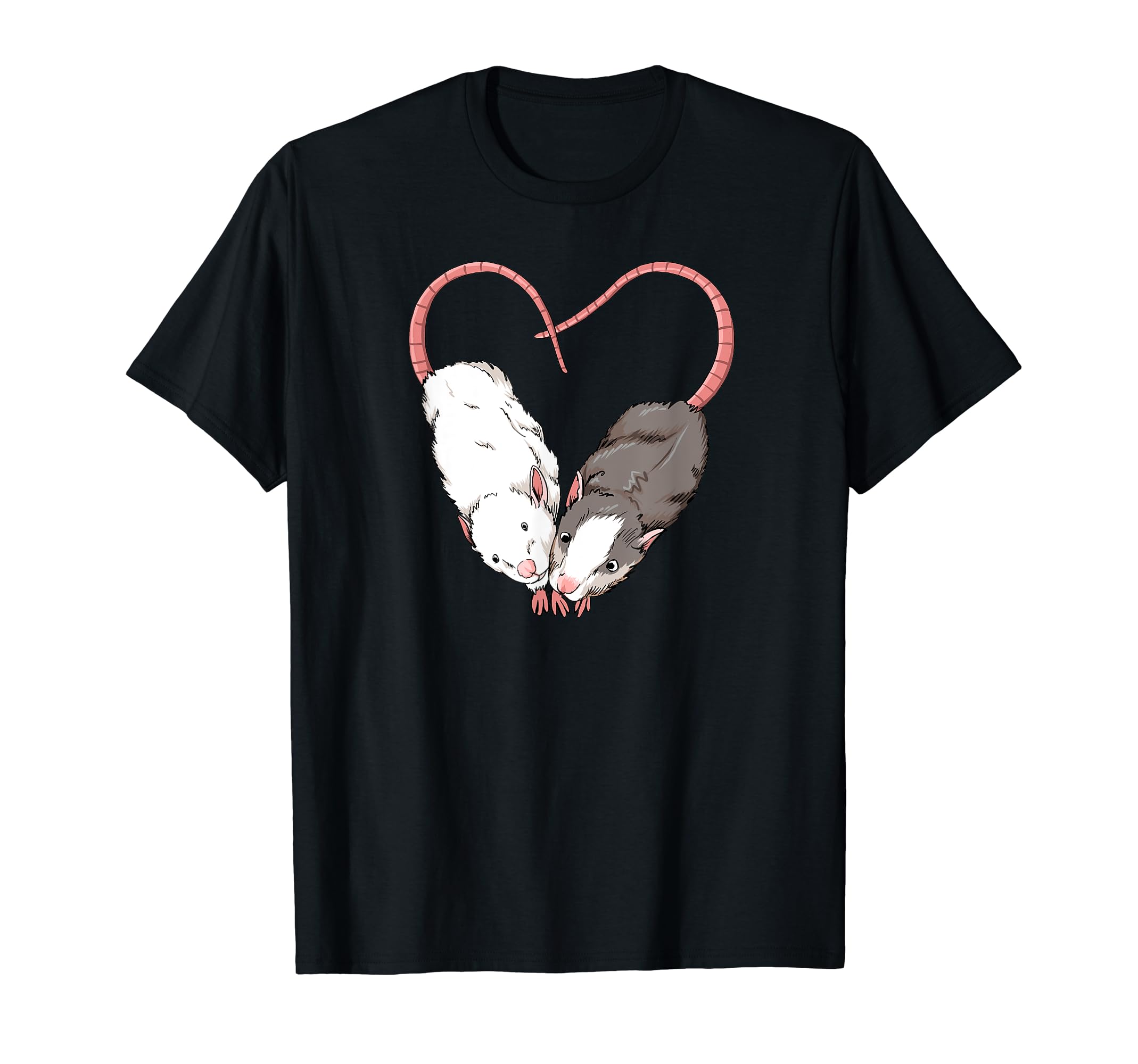 Funny Cute Small Rodent Pet Happy Heart Love Rat Lovers T-Shirt