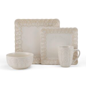 pfaltzgraff 5270501 madeleine 16-piece dinnerware set, assorted