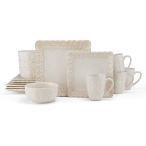 Pfaltzgraff 5270501 Madeleine 16-Piece Dinnerware Set, Assorted