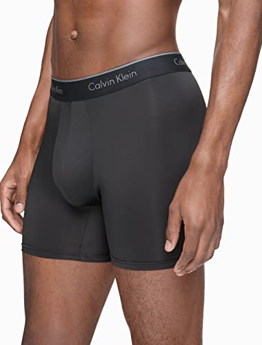 Calvin Klein Men's Micro Stretch 7-Pack Boxer Brief, 7 Black, L