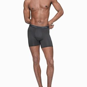 Calvin Klein Men's Micro Stretch 7-Pack Boxer Brief, 7 Black, L