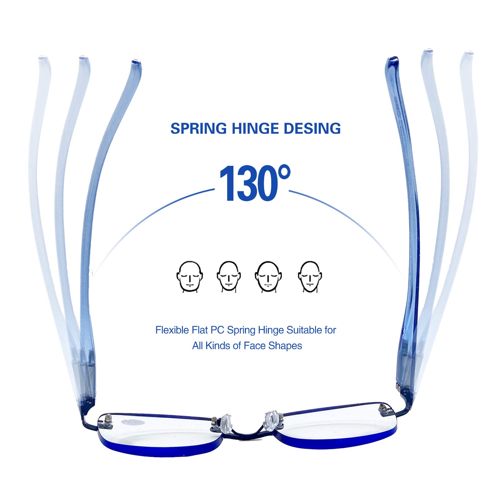 FEIVSN 3-Pack Rimless Reading Glasses For Women, Lightweight Spring Hinge Readers, Classic Elegant Artistic Eyeglasses UV 400 (Mix 2.0 Etc)