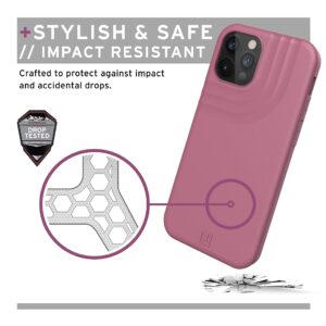 URBAN ARMOR GEAR [U] by UAG Designed for iPhone 12 Case/iPhone 12 Pro Case [6.1-inch screen] Anchor Shock Absorbing Slim Fit Sleek Stylish Protective Phone Cover, Matte Dusty Rose