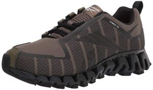 reebok men's zigwild tr 6 trail running shoe, army green/black/white, 9