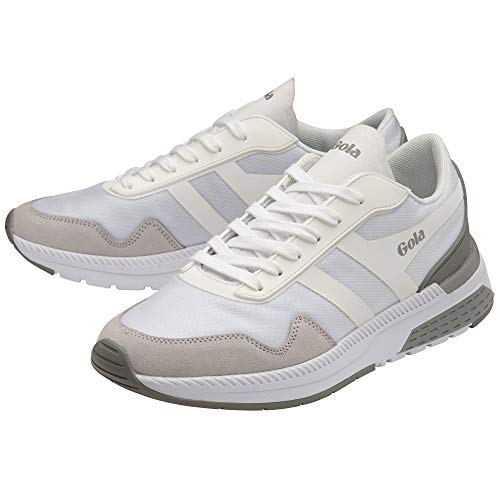 Gola Men's Road Running Shoe, White Grey, 9