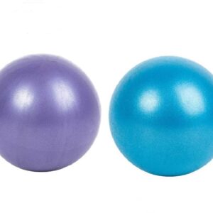 CARDALLTRY Mini Exercise Ball 9Inch Samll Bender Ball for Stability Barre Pilates Yoga Core Training and Physical Therapy Exercise Equipment for Back Inner Thigh and Balanced Body (2 Pack)