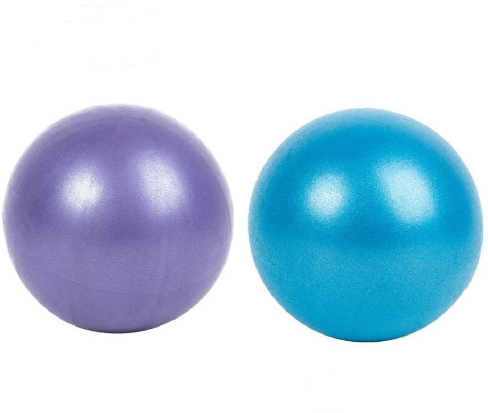 CARDALLTRY Mini Exercise Ball 9Inch Samll Bender Ball for Stability Barre Pilates Yoga Core Training and Physical Therapy Exercise Equipment for Back Inner Thigh and Balanced Body (2 Pack)