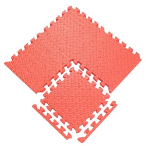 algfree infant crawling mat, interlocking foam floor mat safe soft durable kindergarten bedside stitching mat, 30x30x1cm/1.2cm/2.5cm (color : red, size : 30x30x2.5cm 20pcs)