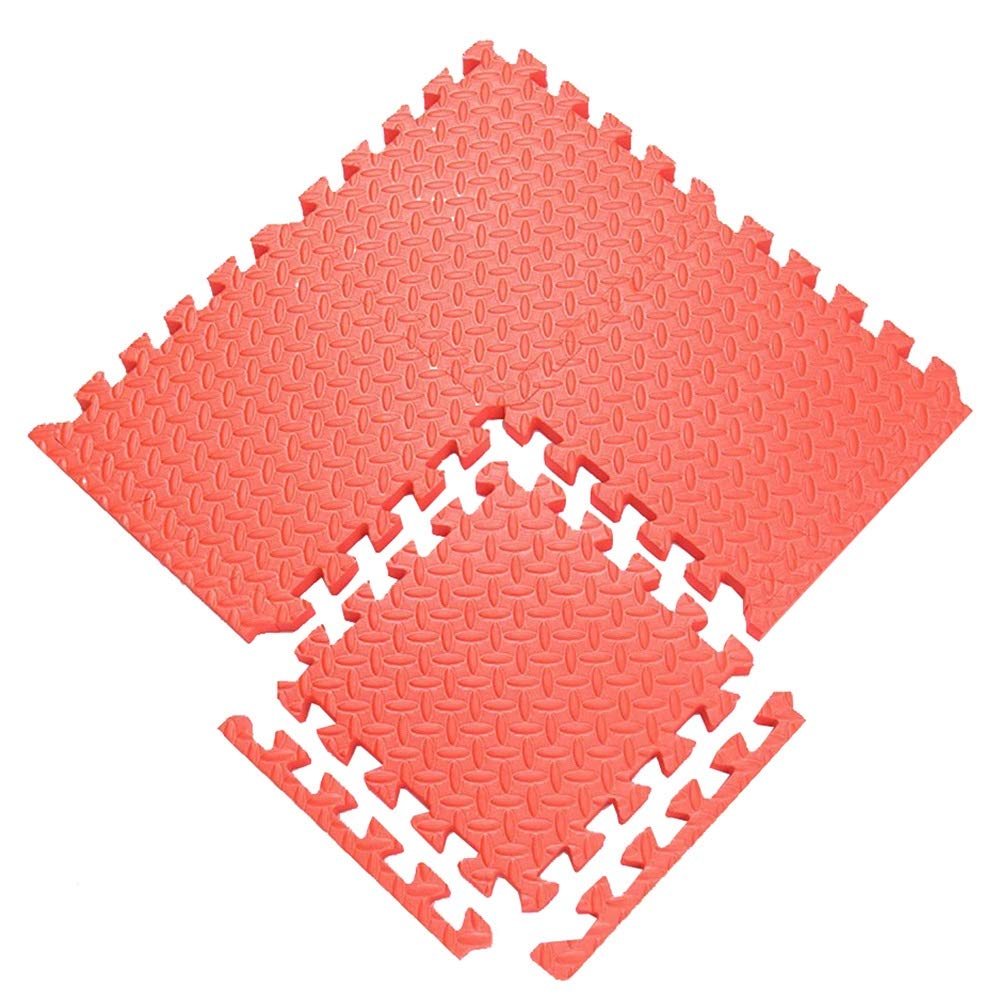 ALGFree Infant Crawling Mat, Interlocking Foam Floor Mat Safe Soft Durable Kindergarten Bedside Stitching Mat, 30x30x1cm/1.2cm/2.5cm (Color : Red, Size : 30x30x2.5cm 20pcs)