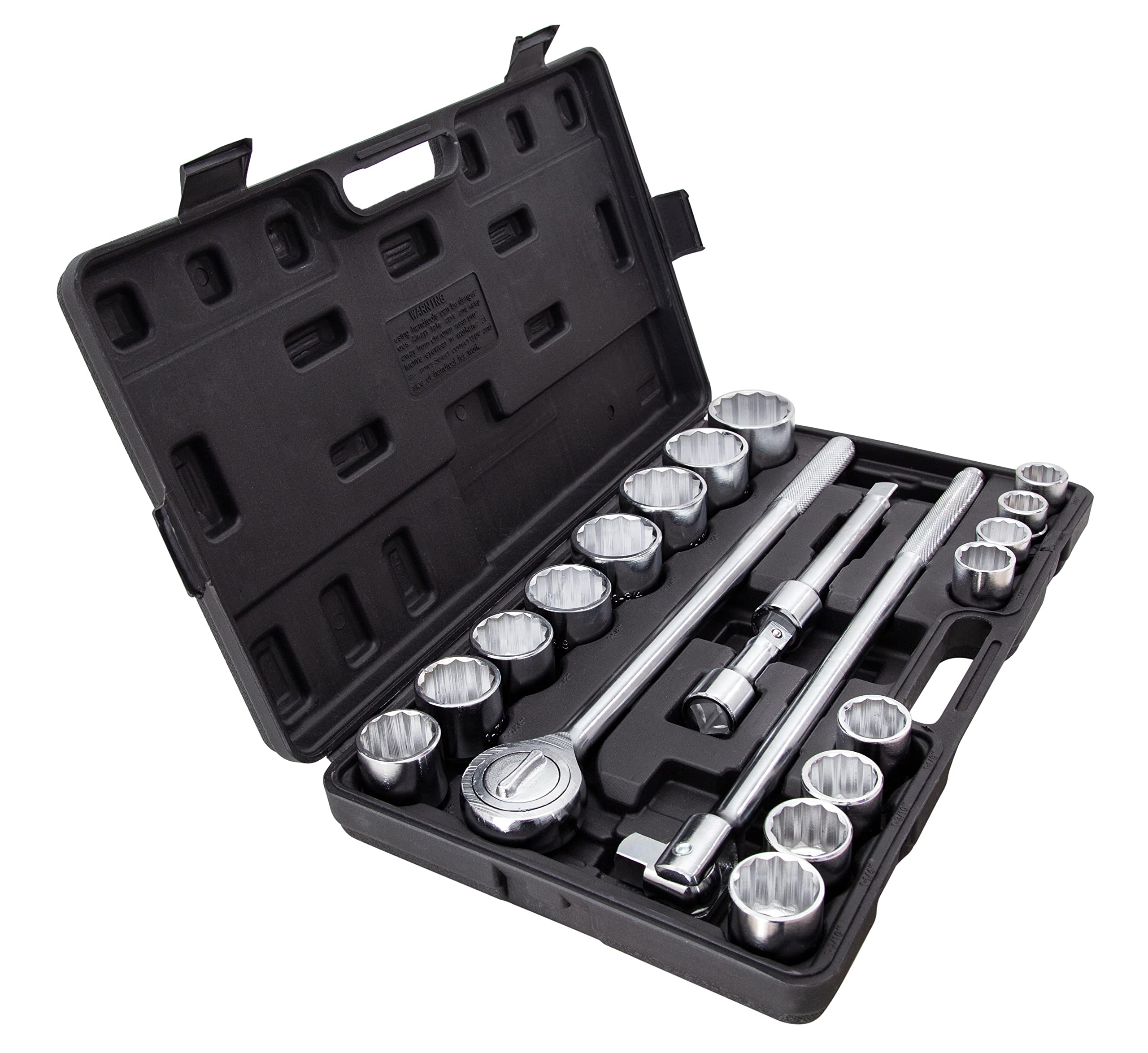 EASY LIFE PRODUCTS 21-pieces 3/4" inch Drive Socket Wrench with Carry Case