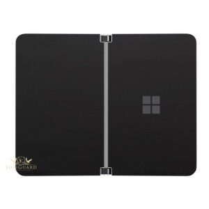 sopiguard sticker for surface duo phone edge-to-edge precision vinyl skin wrap (matte black)