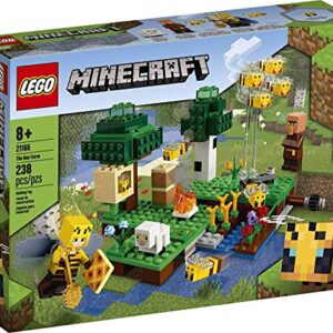 LEGO Minecraft The Bee Farm 21165 Minecraft Building Action Toy with a Beekeeper, Plus Cool Bee and Sheep Figures, New 2021 (238 Pieces),Multicolor