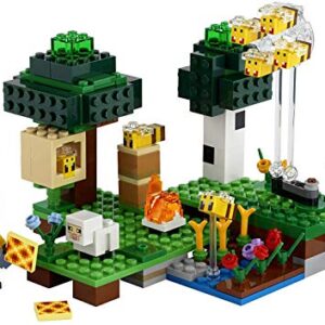 LEGO Minecraft The Bee Farm 21165 Minecraft Building Action Toy with a Beekeeper, Plus Cool Bee and Sheep Figures, New 2021 (238 Pieces),Multicolor