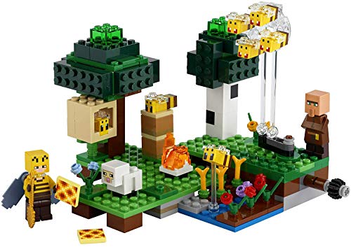 LEGO Minecraft The Bee Farm 21165 Minecraft Building Action Toy with a Beekeeper, Plus Cool Bee and Sheep Figures, New 2021 (238 Pieces),Multicolor