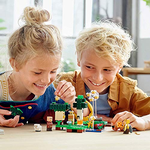 LEGO Minecraft The Bee Farm 21165 Minecraft Building Action Toy with a Beekeeper, Plus Cool Bee and Sheep Figures, New 2021 (238 Pieces),Multicolor