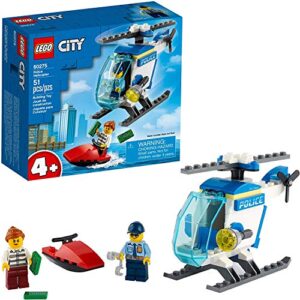 LEGO City Police Helicopter Building Kit; Cool Police Helicopter Toy 60275, New 2021 (51 Pieces)