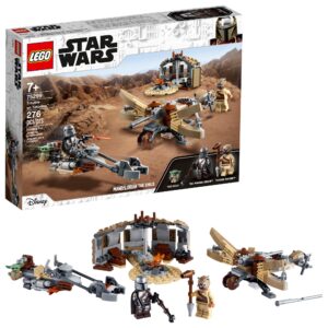 lego star wars: the mandalorian trouble on tatooine 75299 awesome toy building kit for kids featuring the child, new 2021 (277 pieces)