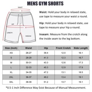 COOFANDY Sweat Shorts for Men 7" Quick Dry Workout Bodybuilding Pants Training Athletic Jogger with Pockets Army Green