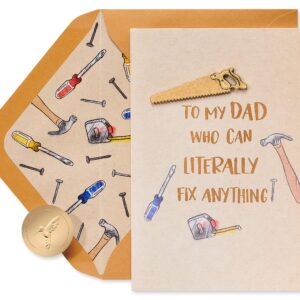 Papyrus Funny Birthday Card for Dad (Broke Everything)